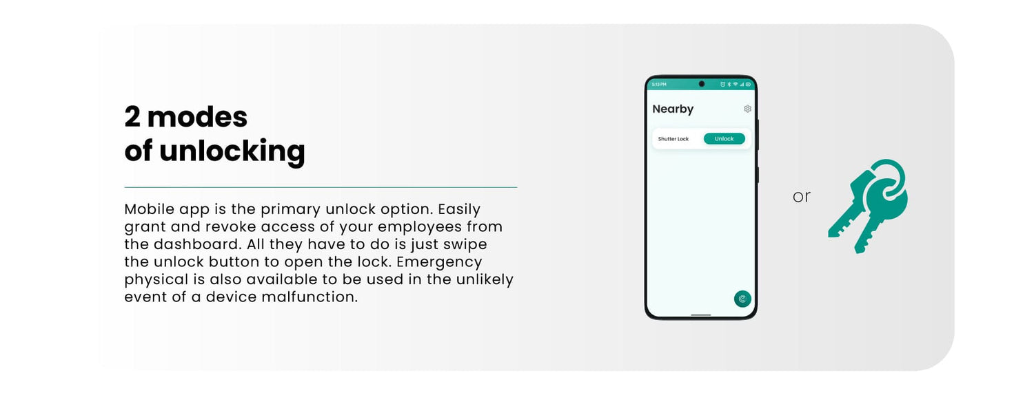 Smart Shutter Lock For Enhanced Store Security – Ikin Global